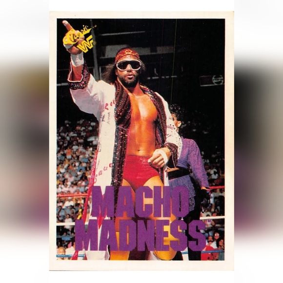 WWE | Toys | Macho Man Randy Savage Wwe Wrestling Trading Card Wwe ...